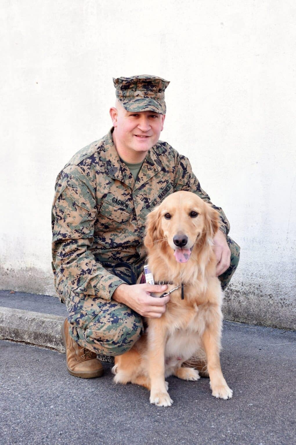 MSgt Steve Gagnon, USMC (ret.) & SILER – paws4people / ADDIE's Way ...